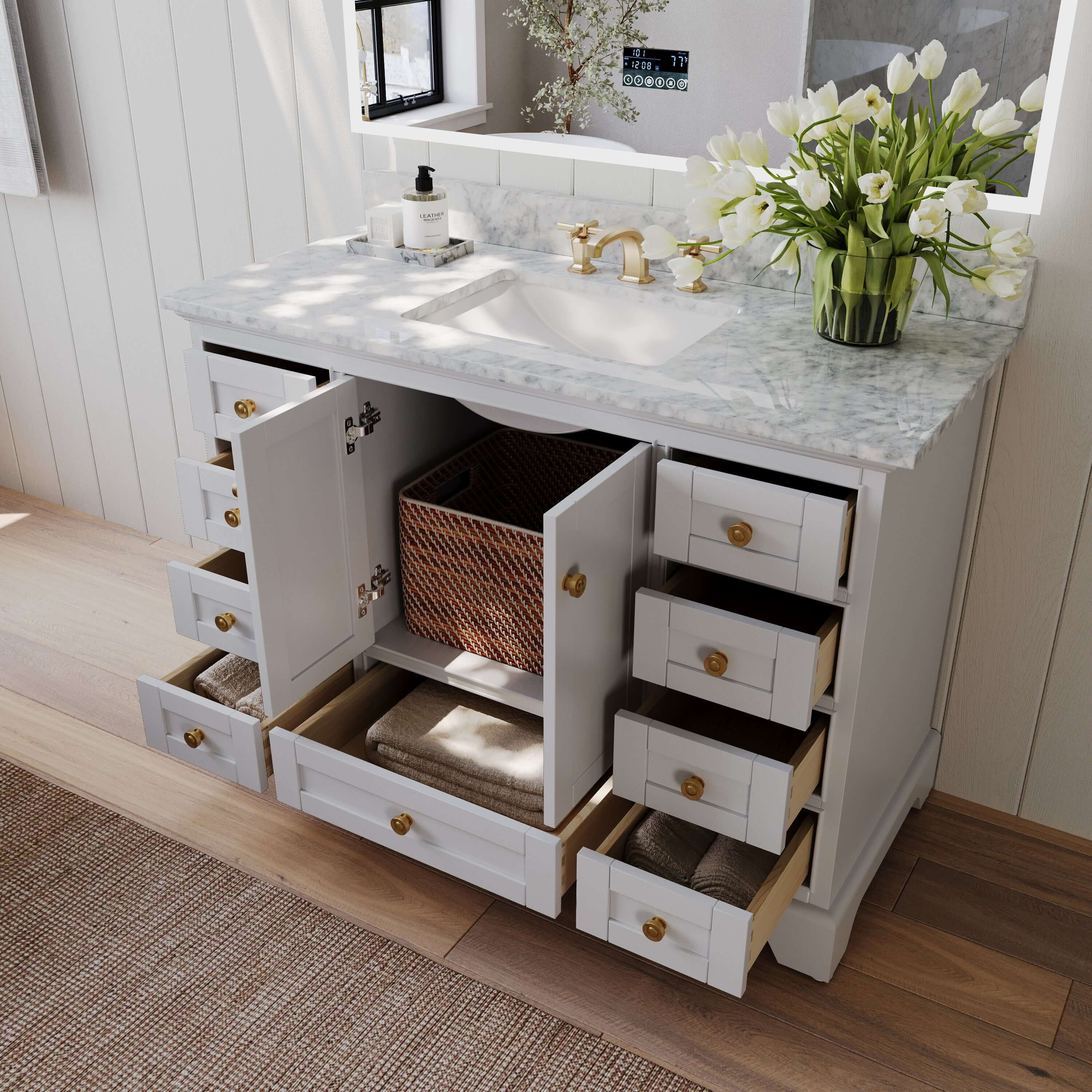 Ancerre Audrey Collection Solid Wood Bathroom Vanity Set – Ancerre Designs