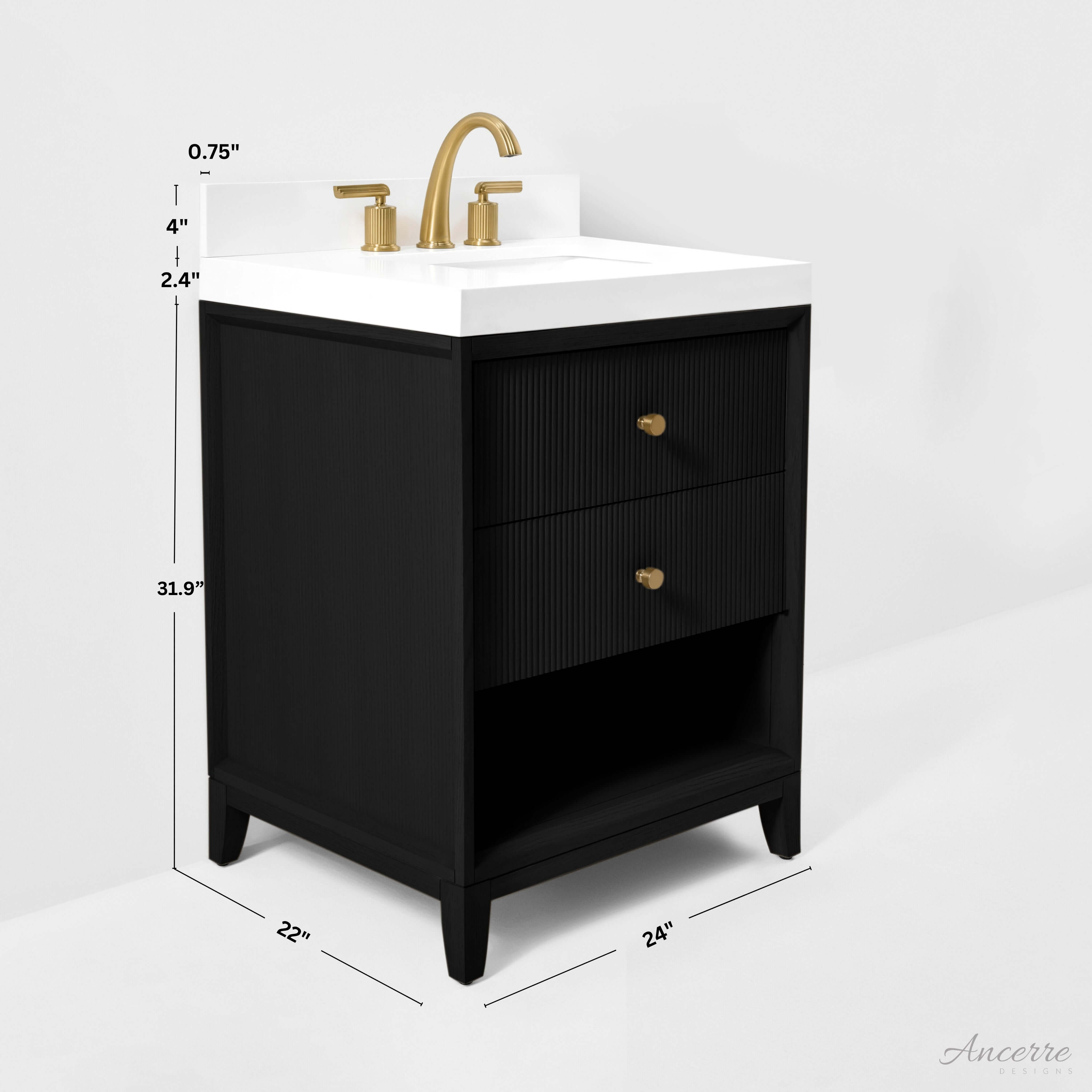 Ancerre Momo Collection Solid Wood Bathroom Vanity Set – Ancerre Designs