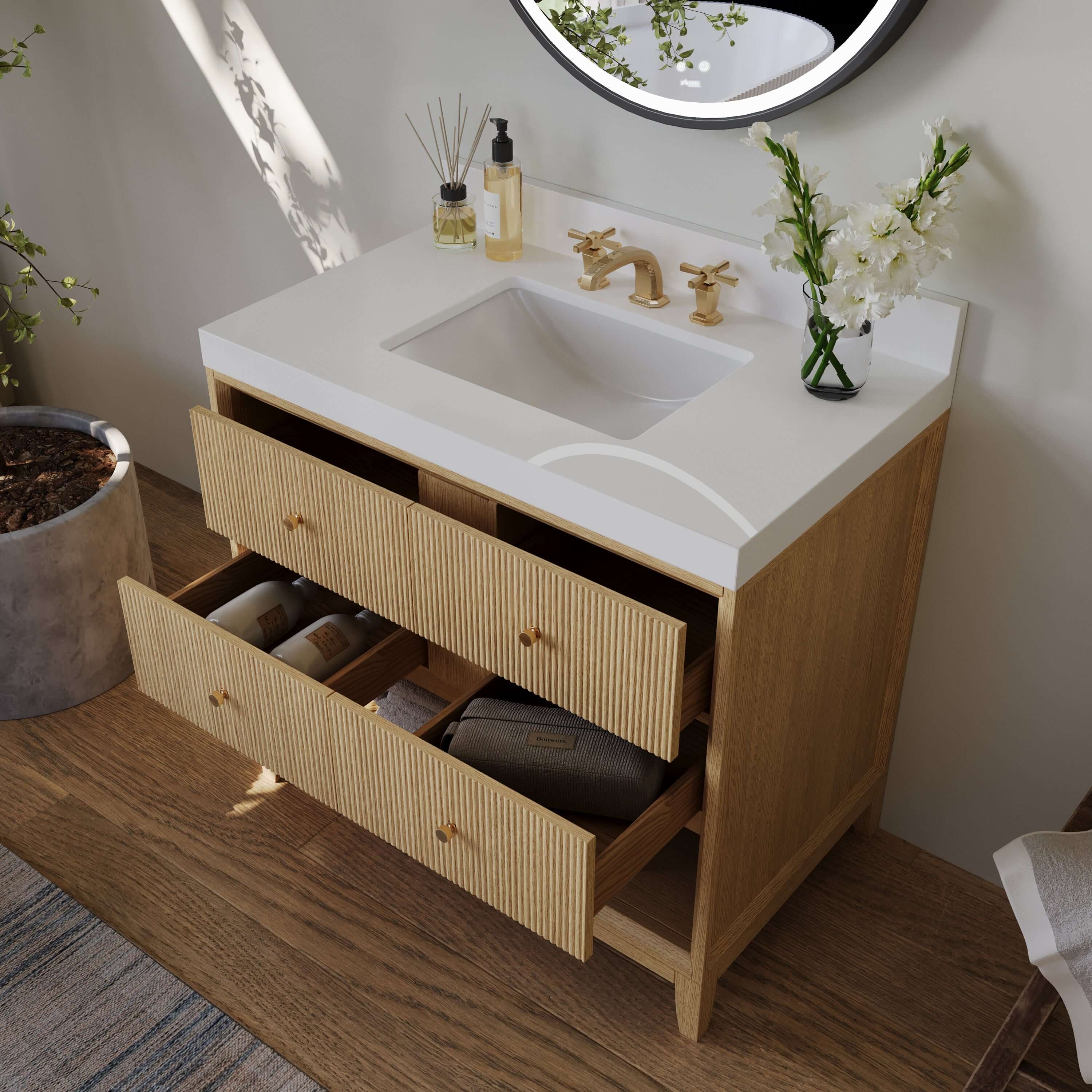 Ancerre Momo Collection Solid Wood Bathroom Vanity Set – Ancerre Designs