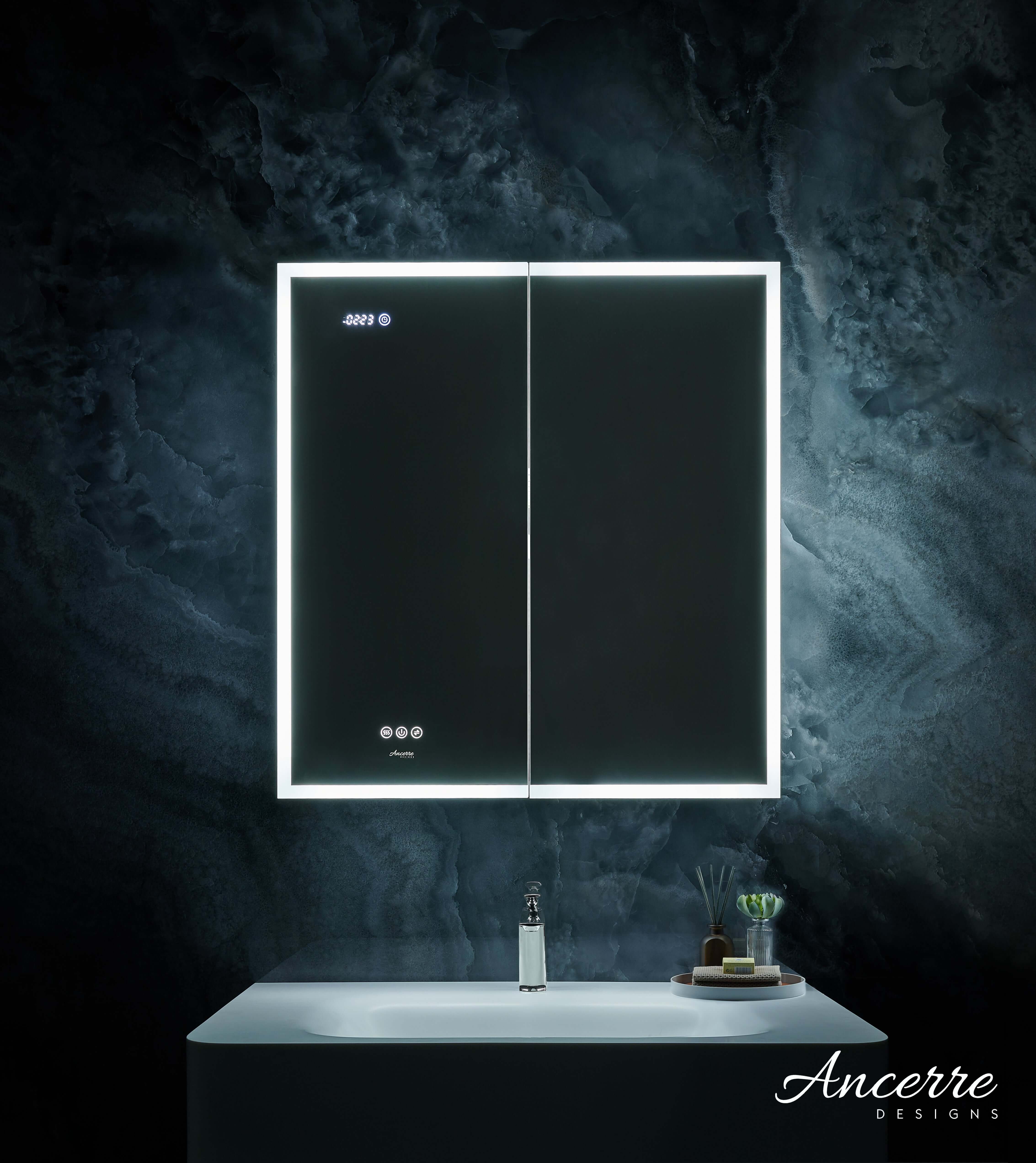 Pagani LED Mirror Cabinet with Defogger, Dimmer, Magnifier & USB outle ...