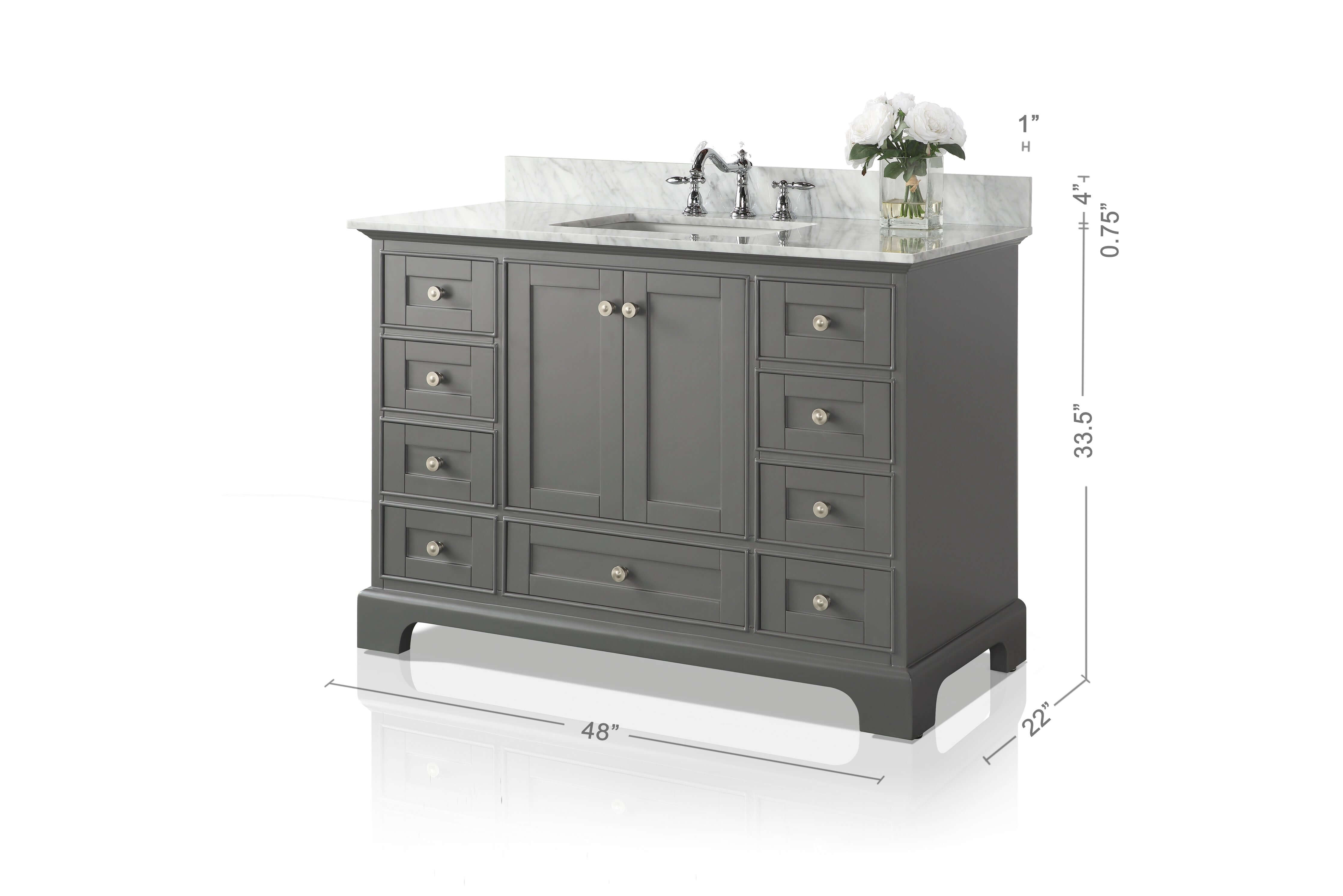 Ancerre Audrey Collection Solid Wood Bathroom Vanity Set – Ancerre Designs