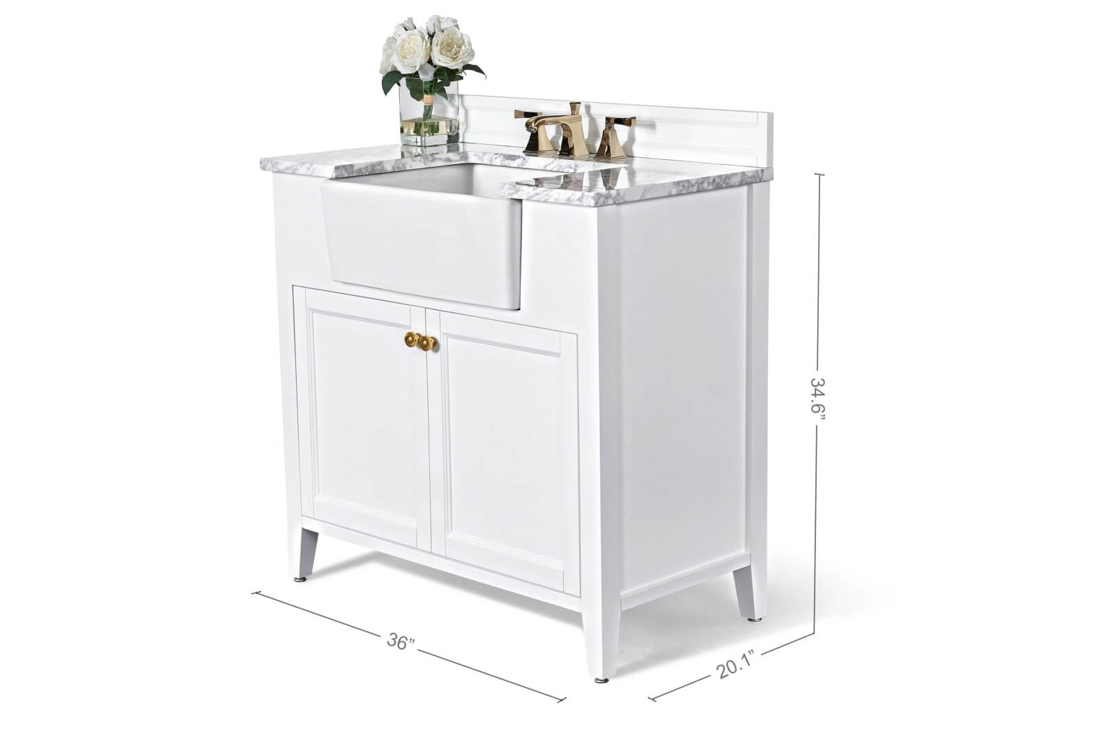 Ancerre Adeline Collection Solid Wood Bathroom Vanity Set – Ancerre Designs