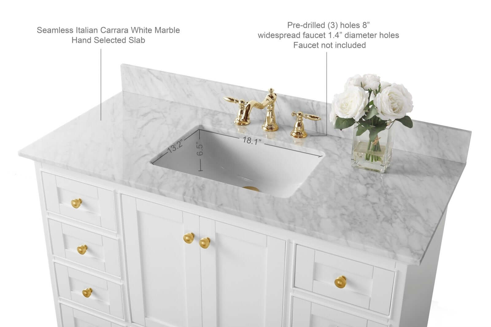 Ancerre Audrey Collection Solid Wood Bathroom Vanity Set – Ancerre Designs
